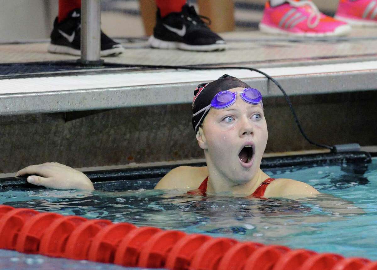 Darien claims 3rd straight FCIAC girls swimming title