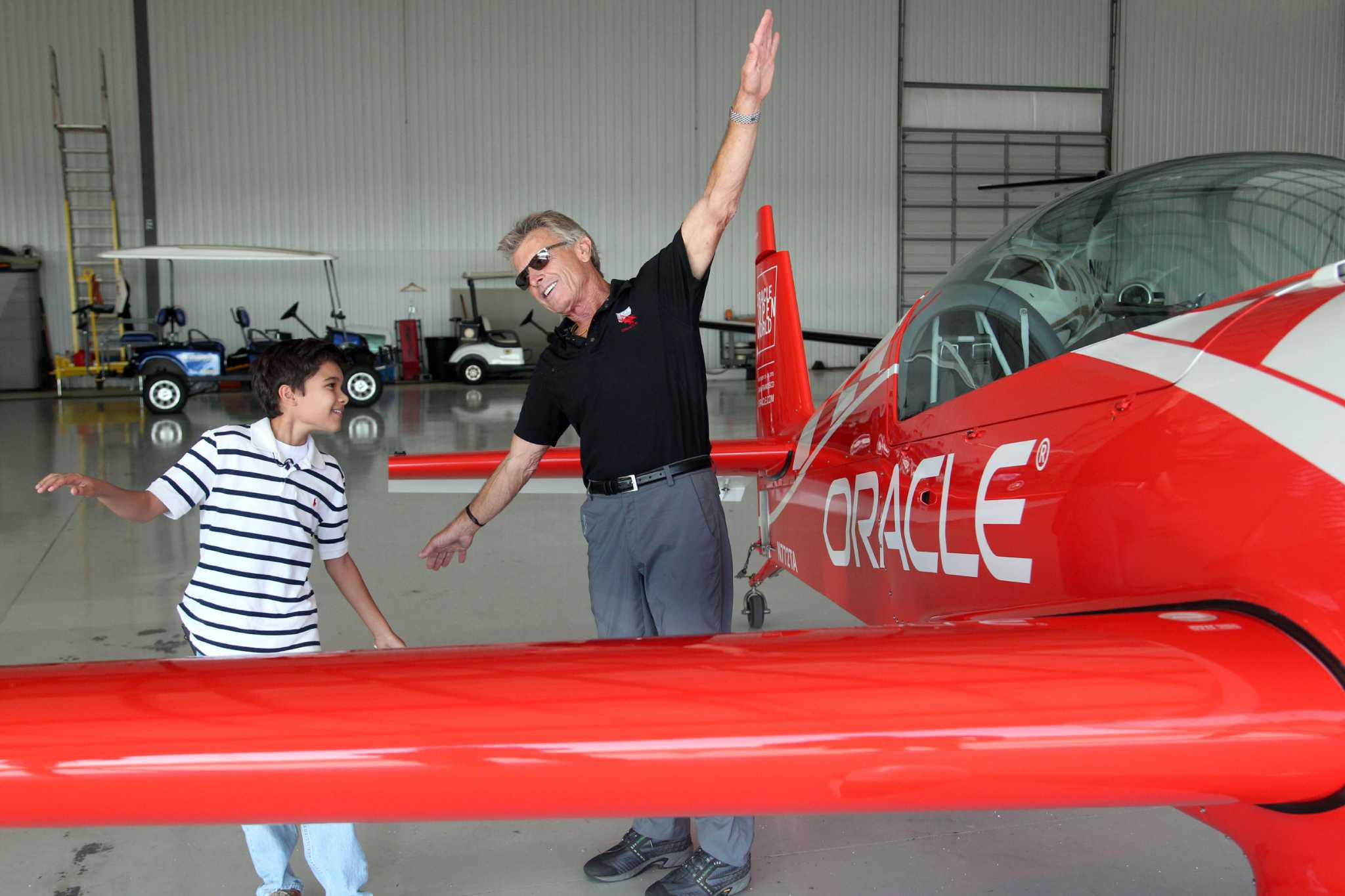 Pilot shares love of flying