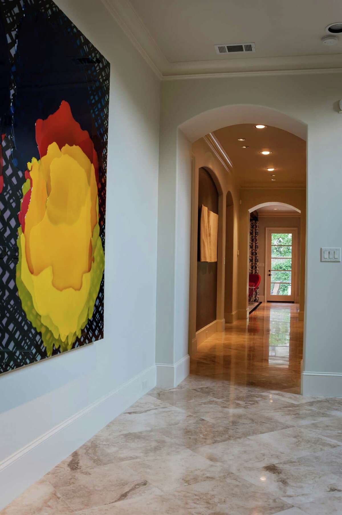 Mid-century style and lots of color enliven West University home