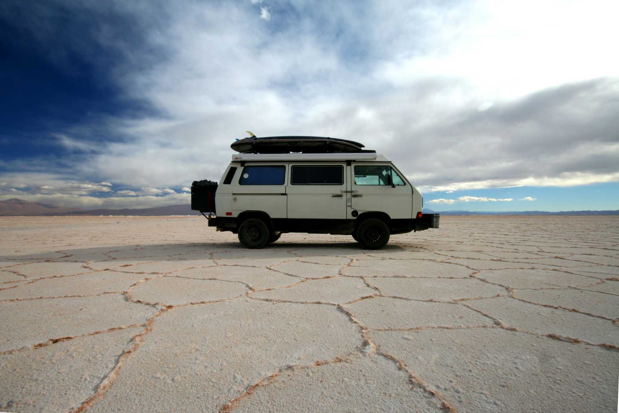 Couple circles globe in 30-year-old VW camper van
