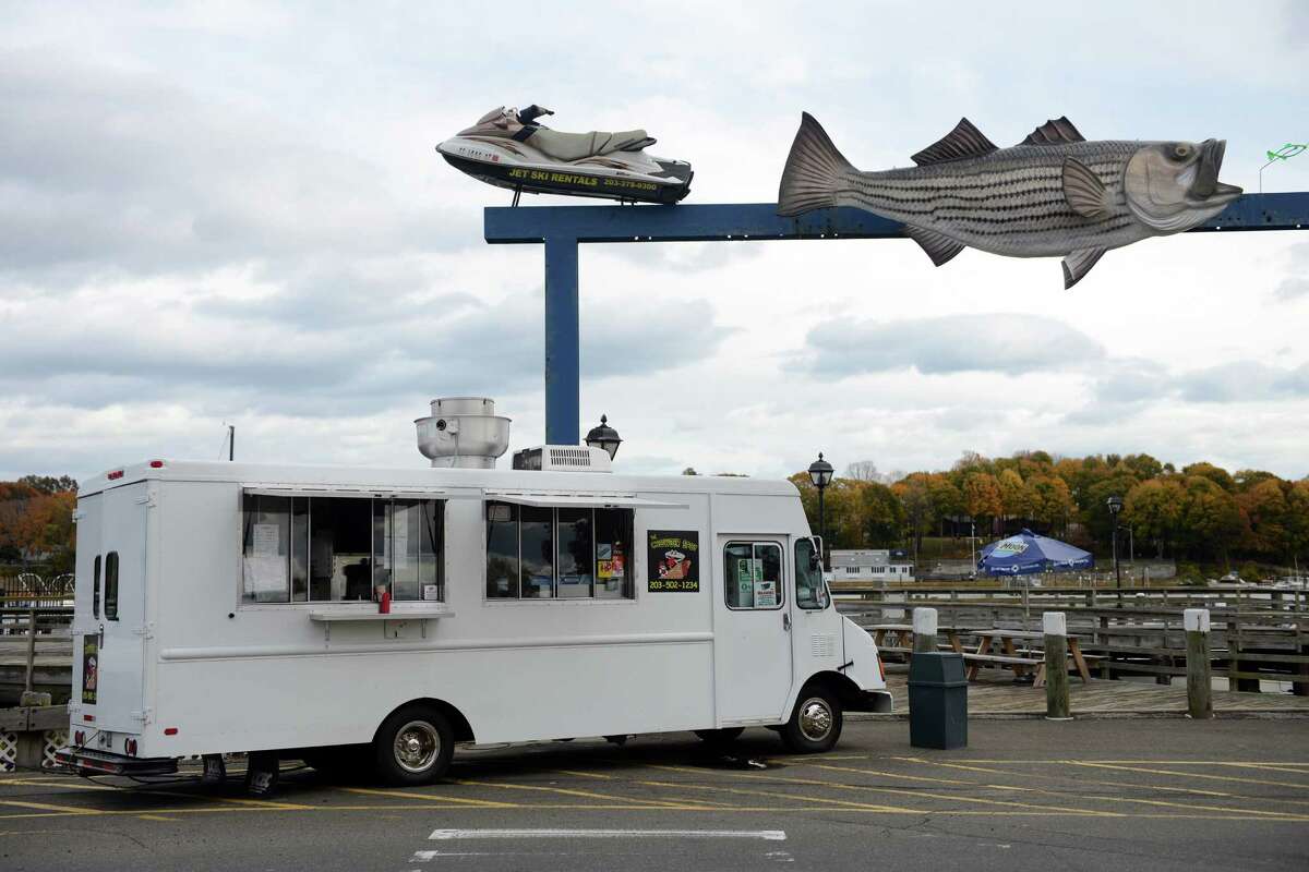 Chowder truck parks at The Dock
