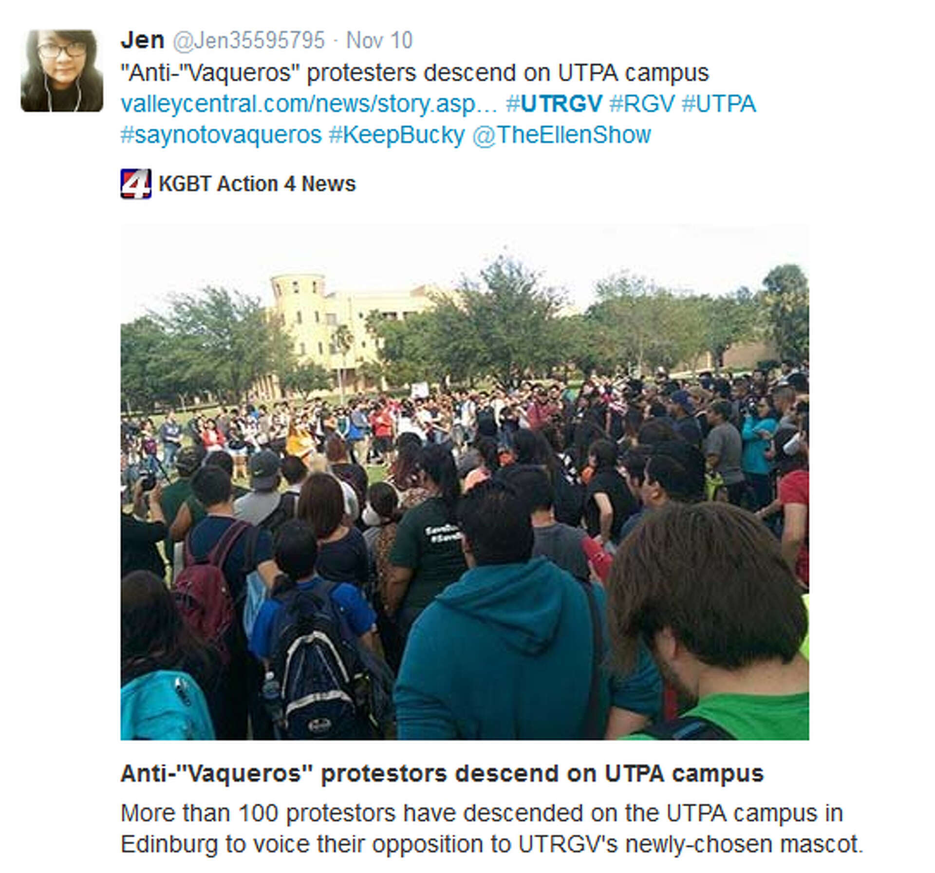 Vaquero approved as UT-RGV mascot despite objections