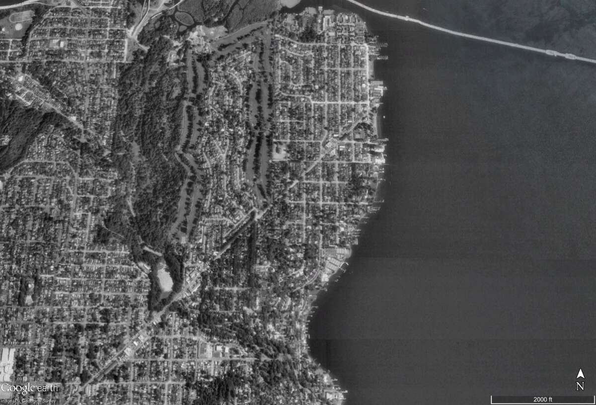 Seattle 'hoods then and now ... from space!