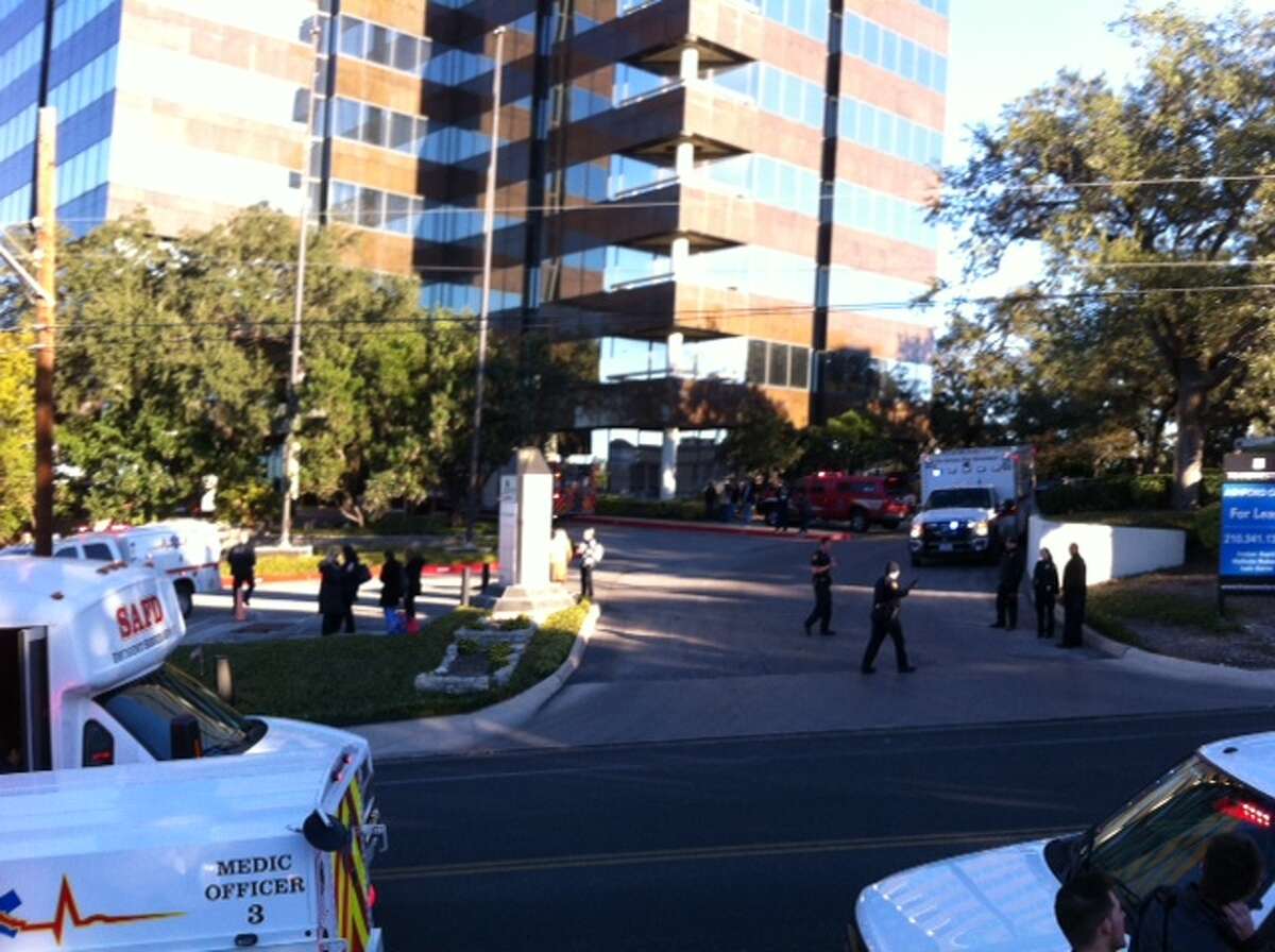 San Antonio fire crews working fire at office building near the Medical ...