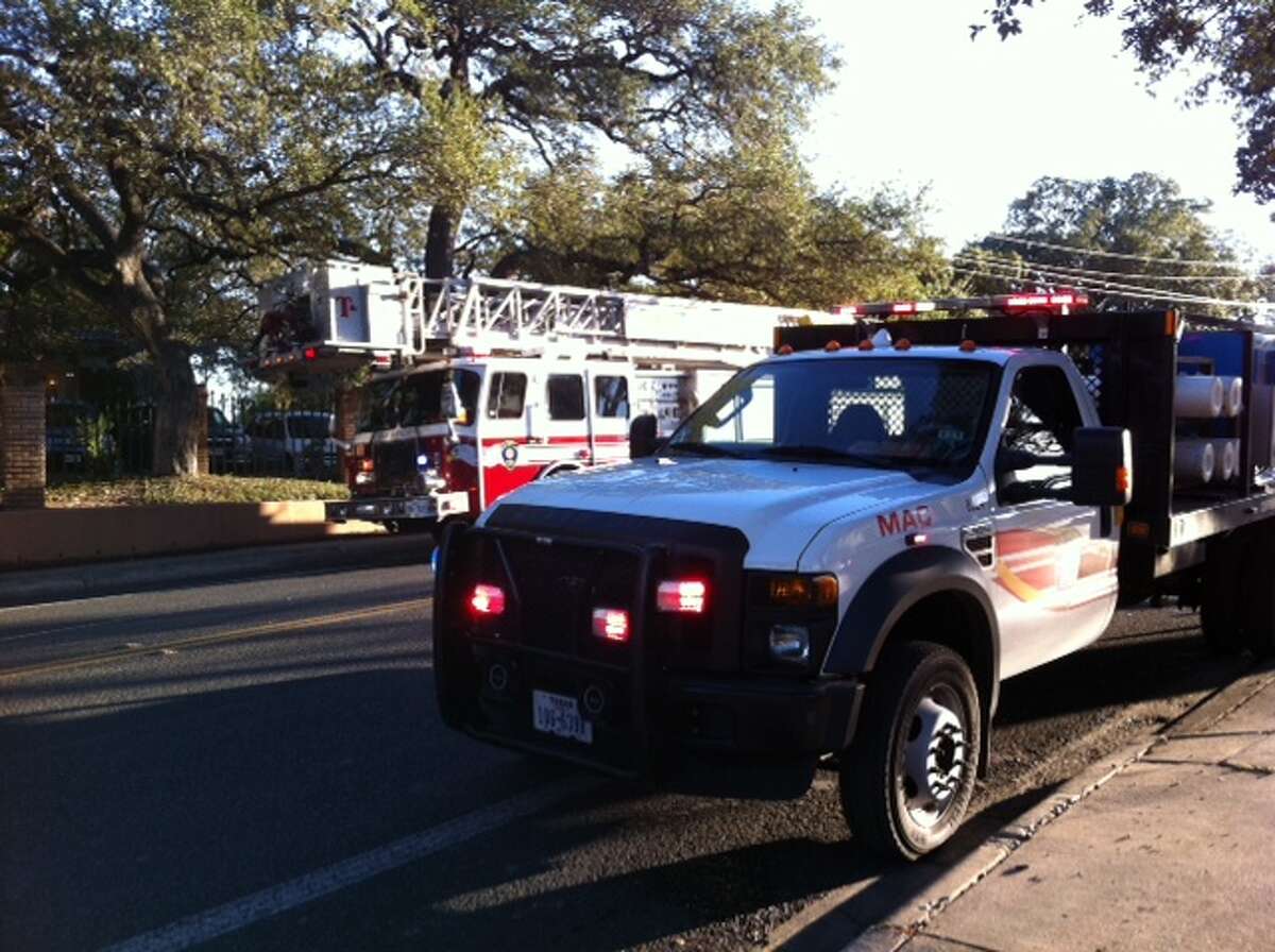 San Antonio fire crews working fire at office building near the Medical ...