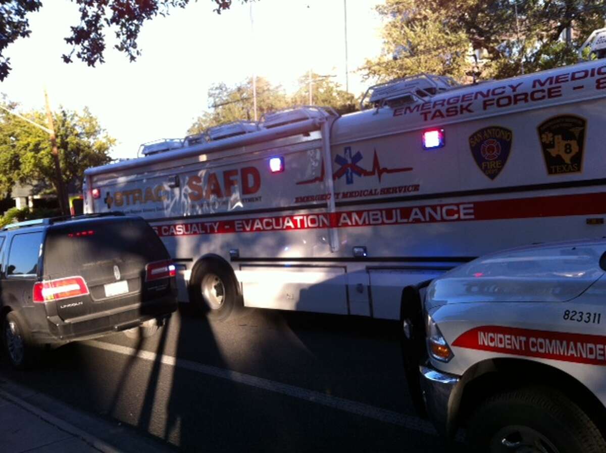 San Antonio fire crews working fire at office building near the Medical ...