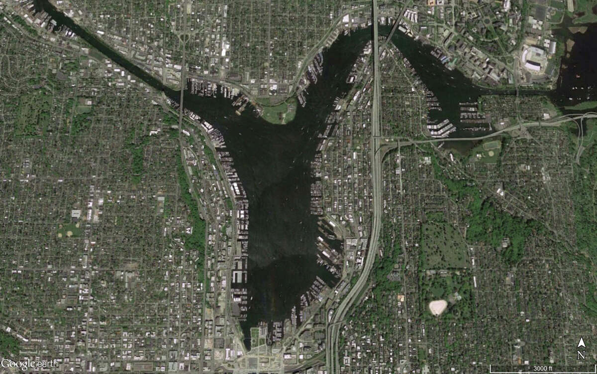 Seattle 'hoods then and now ... from space!
