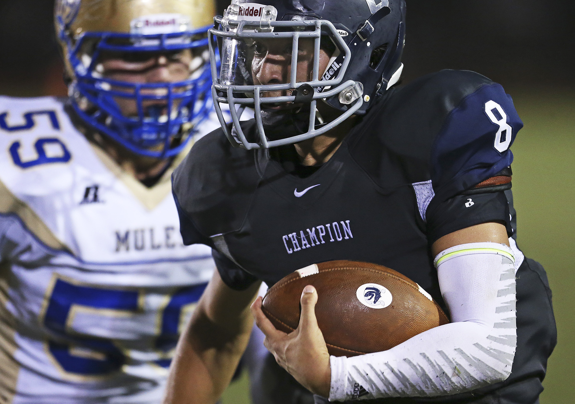 Ex-backup quarterback keeps Champion perfect