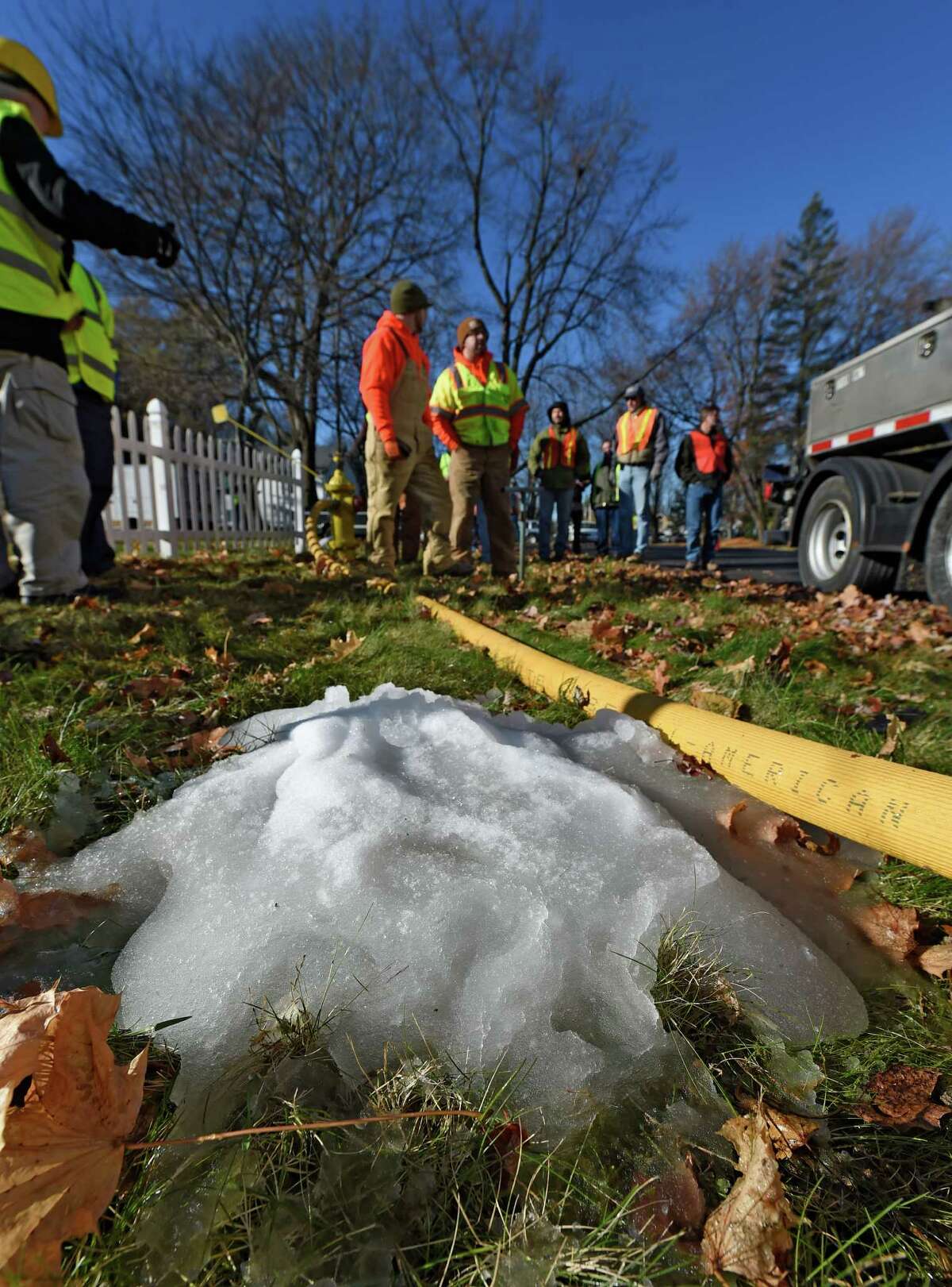 Bethlehem tries an ice pig to clean dirty pipes
