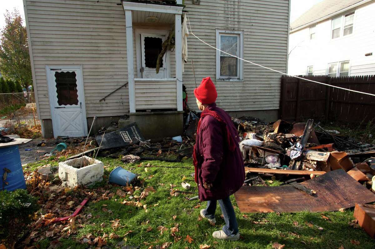 Elderly woman pulled from burning Bridgeport house