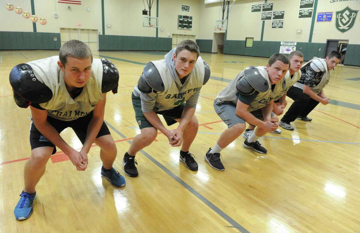 Small offensive line big for Schalmont football
