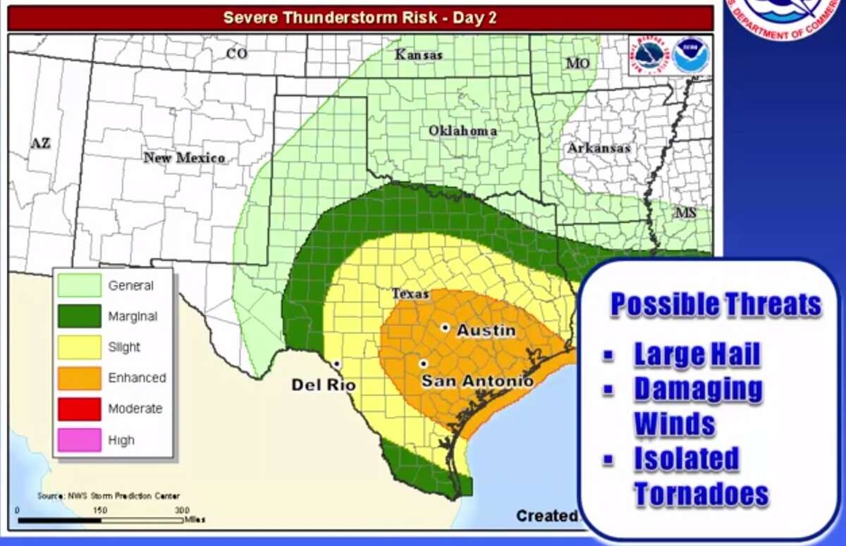 Threat of severe thunderstorms, isolated tornadoes Saturday brings ...