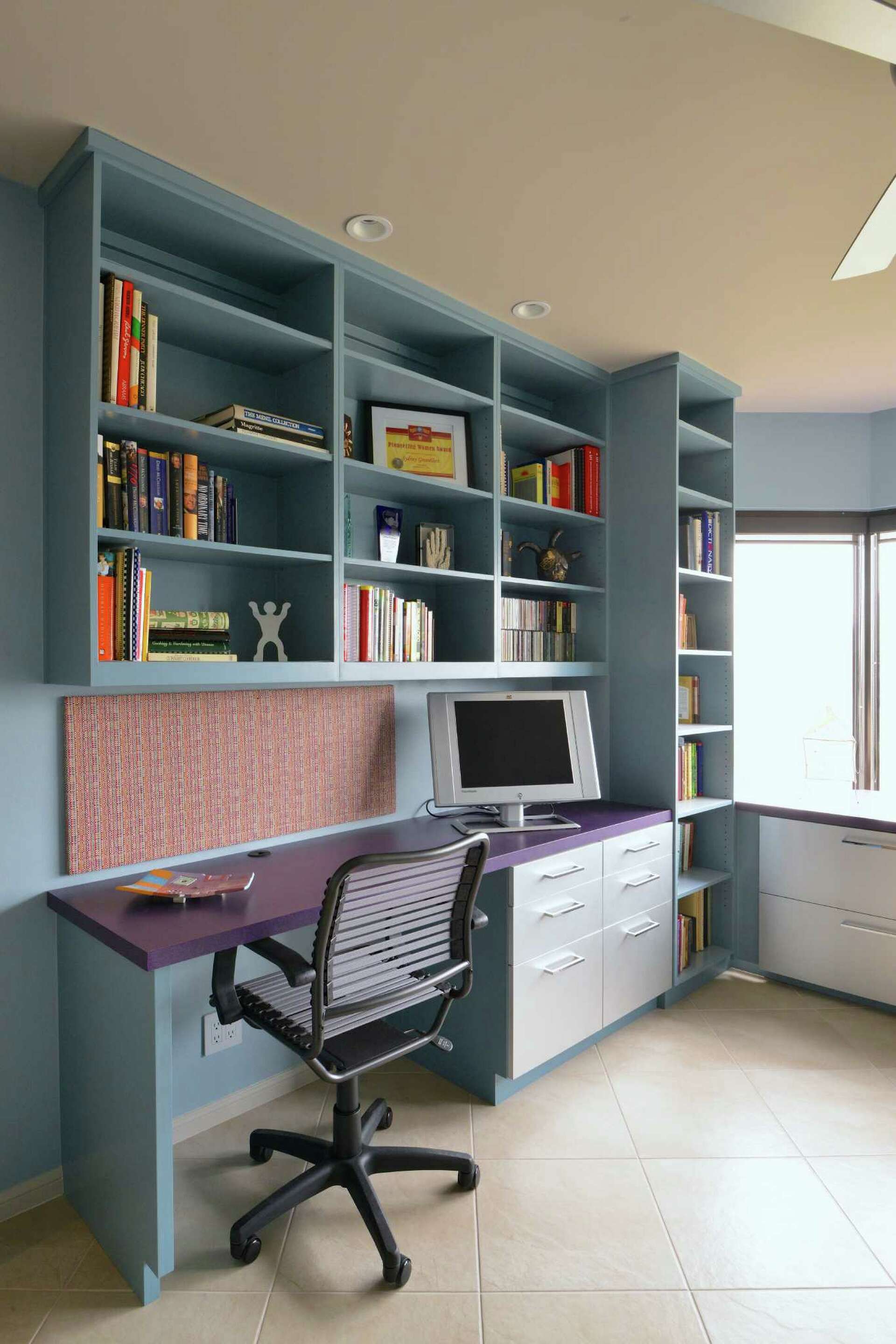 Couple's Houston high-rise condo is filled with color, art