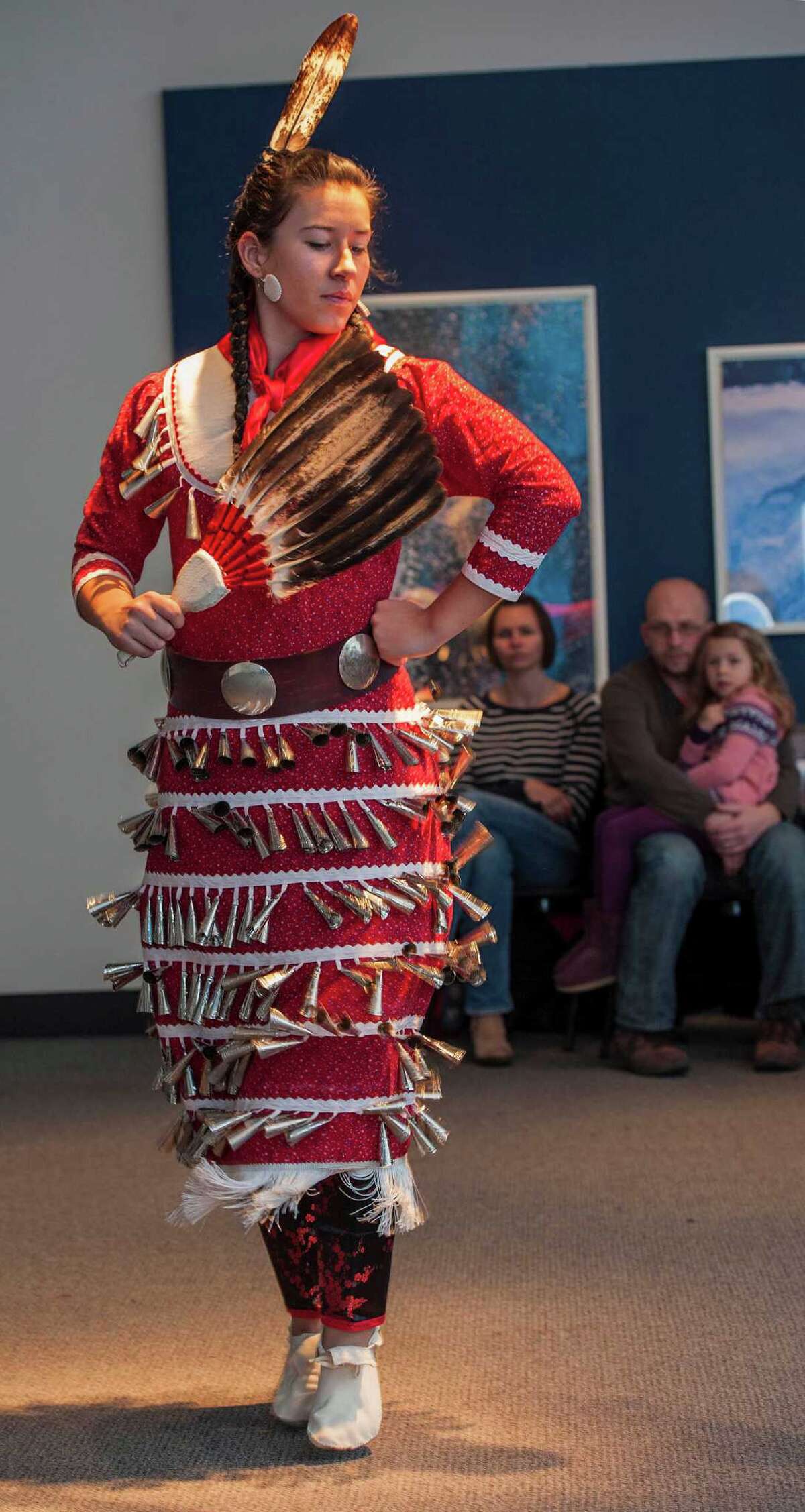Red Hawk Dancers at Bruce Museum Family Day
