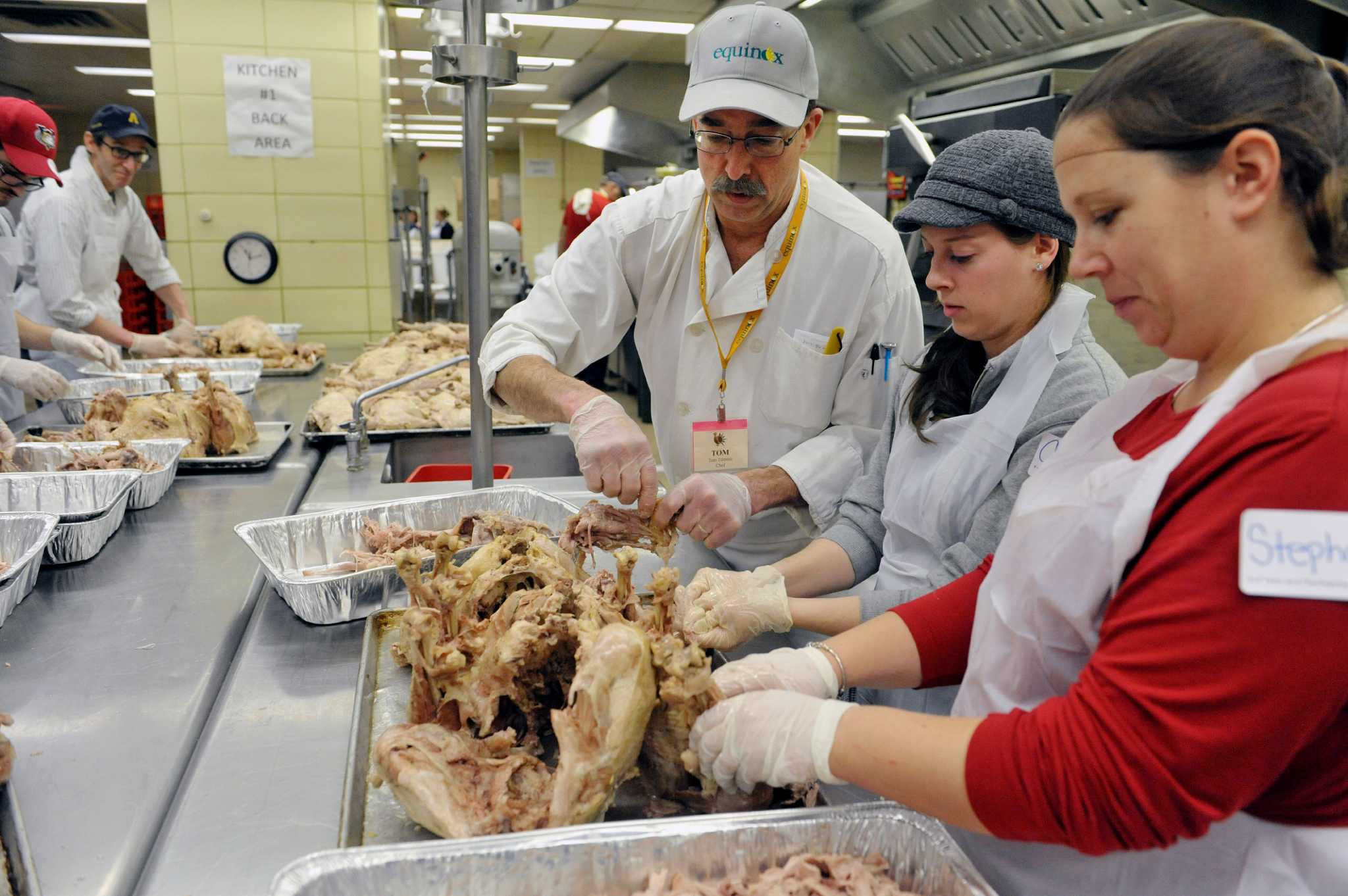 Photos: Preparing to feed the hungry on Thanksgiving