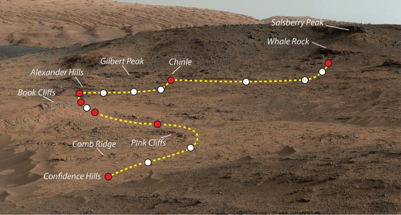 NASA sending Mars rover for second look at intriguing pink cliffs ...