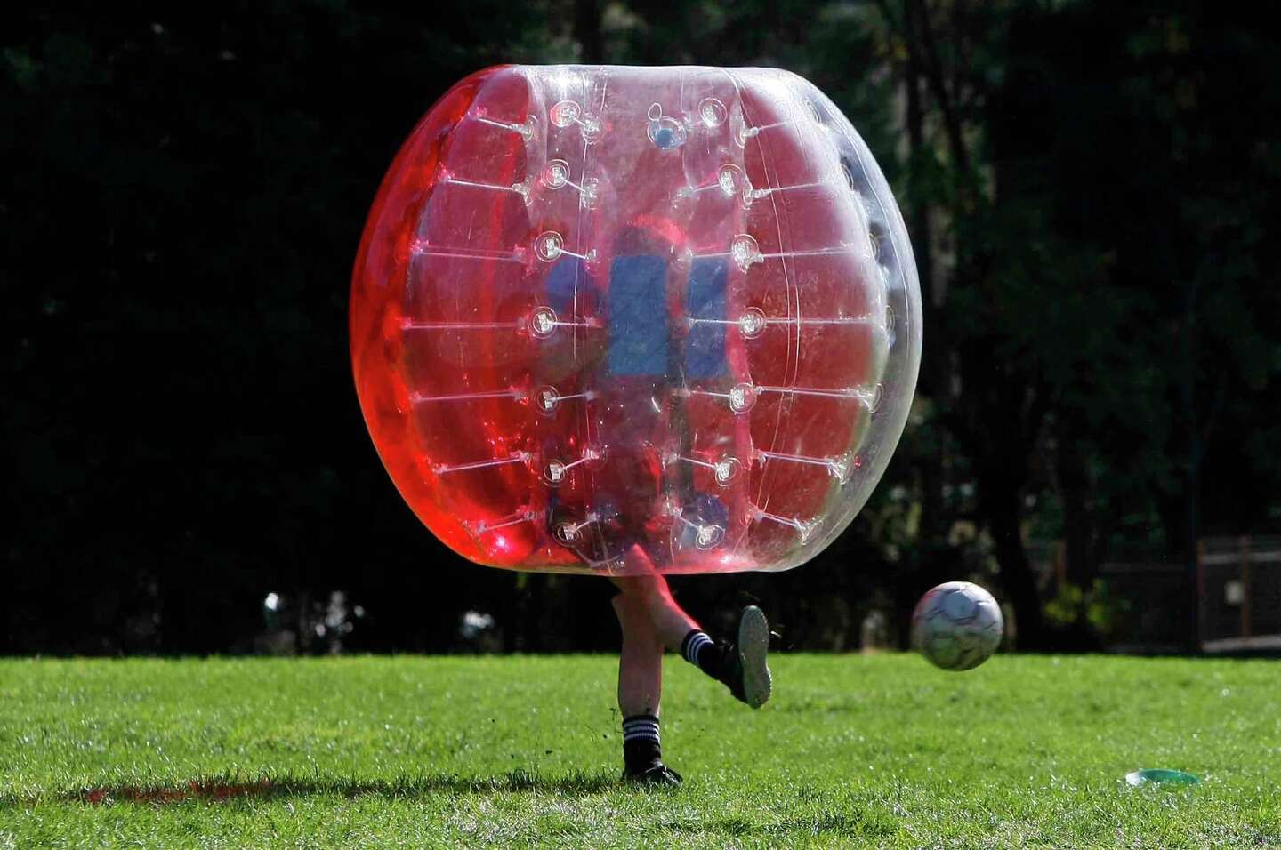 Bubble soccer craze has arrived in the Bay Area