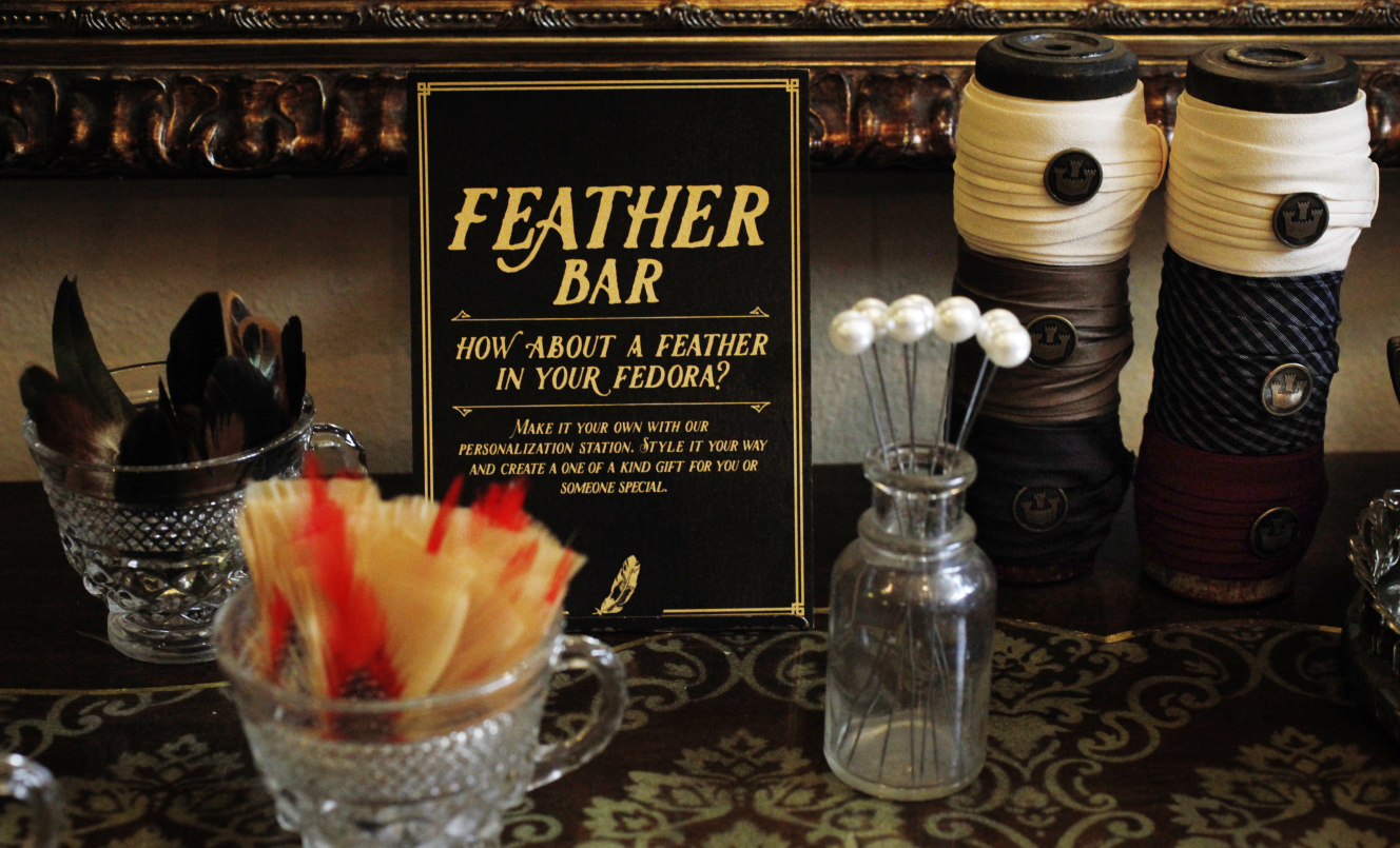 Deck out your hat at Goorin Bros. feather bar