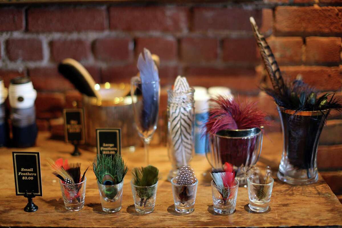 Deck out your hat at Goorin Bros. feather bar