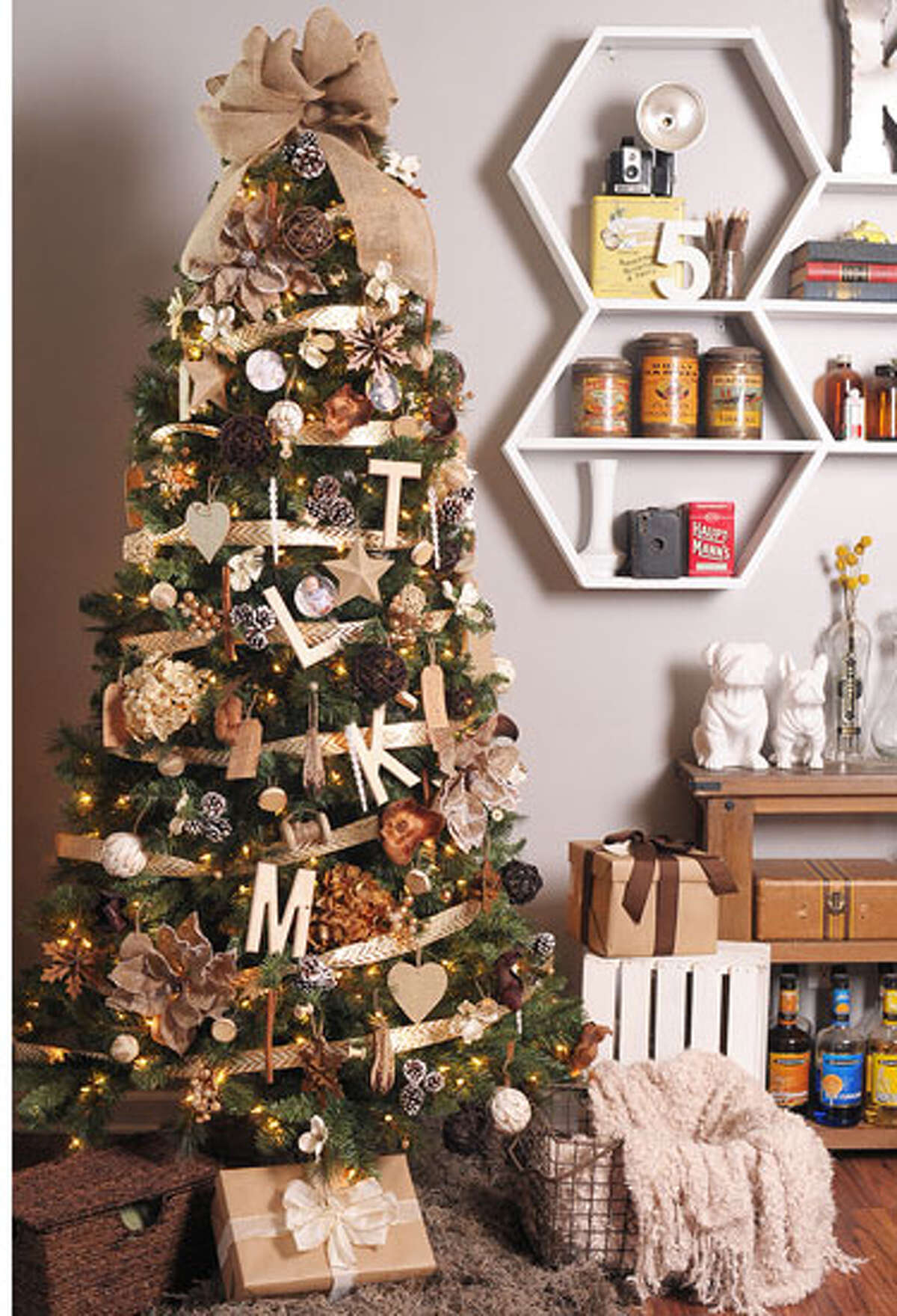 What's up with the upside-down Christmas tree?