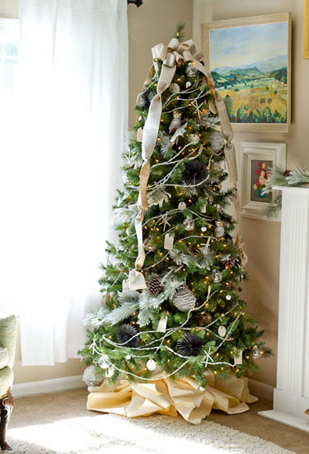 What's up with the upside-down Christmas tree?