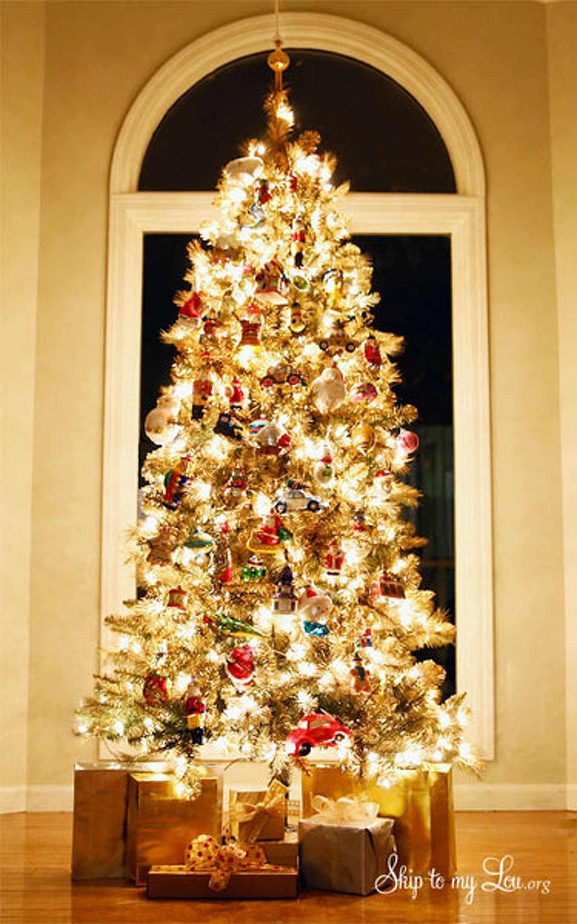 What's up with the upside-down Christmas tree?