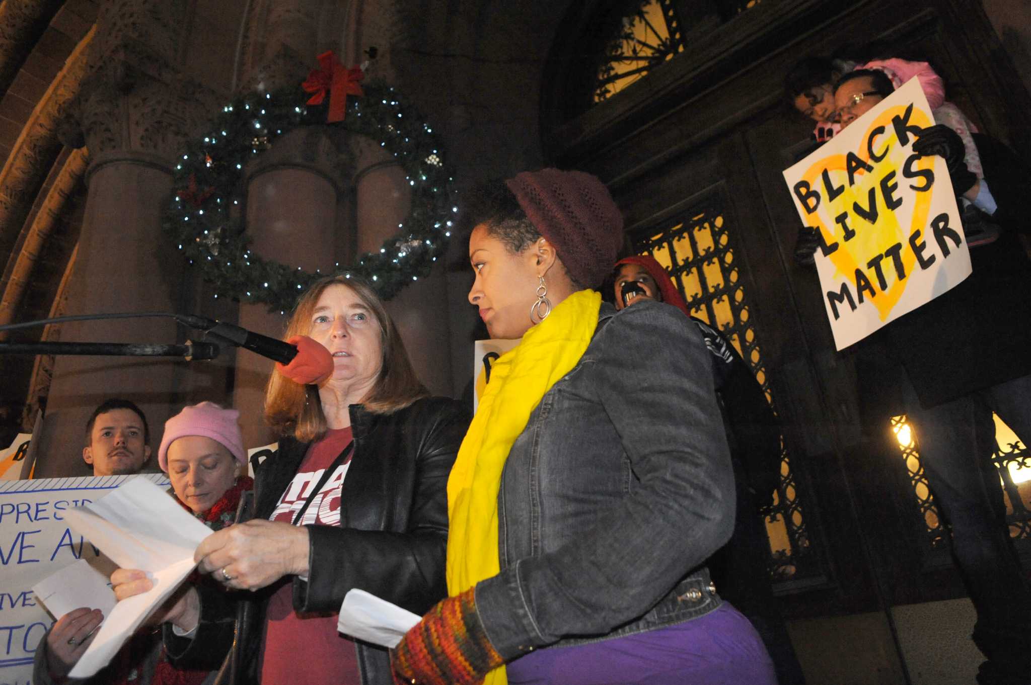 Peaceful protest over decision