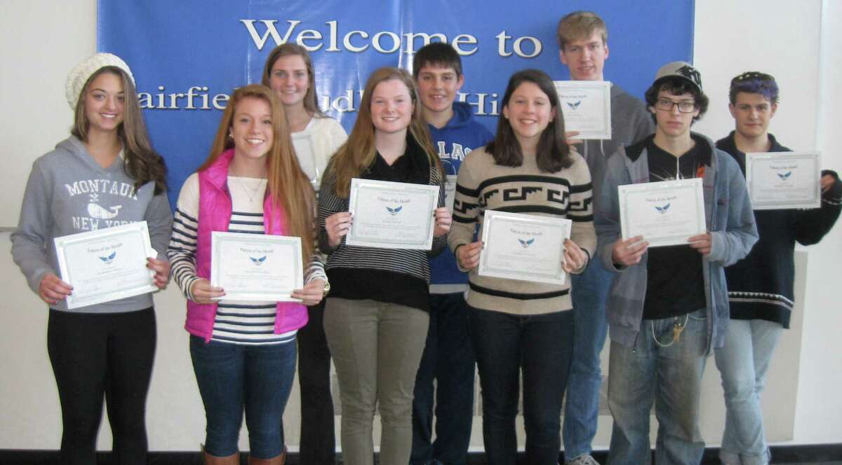 Fairfield Ludlowe honors 12 students as Falcons of the Month