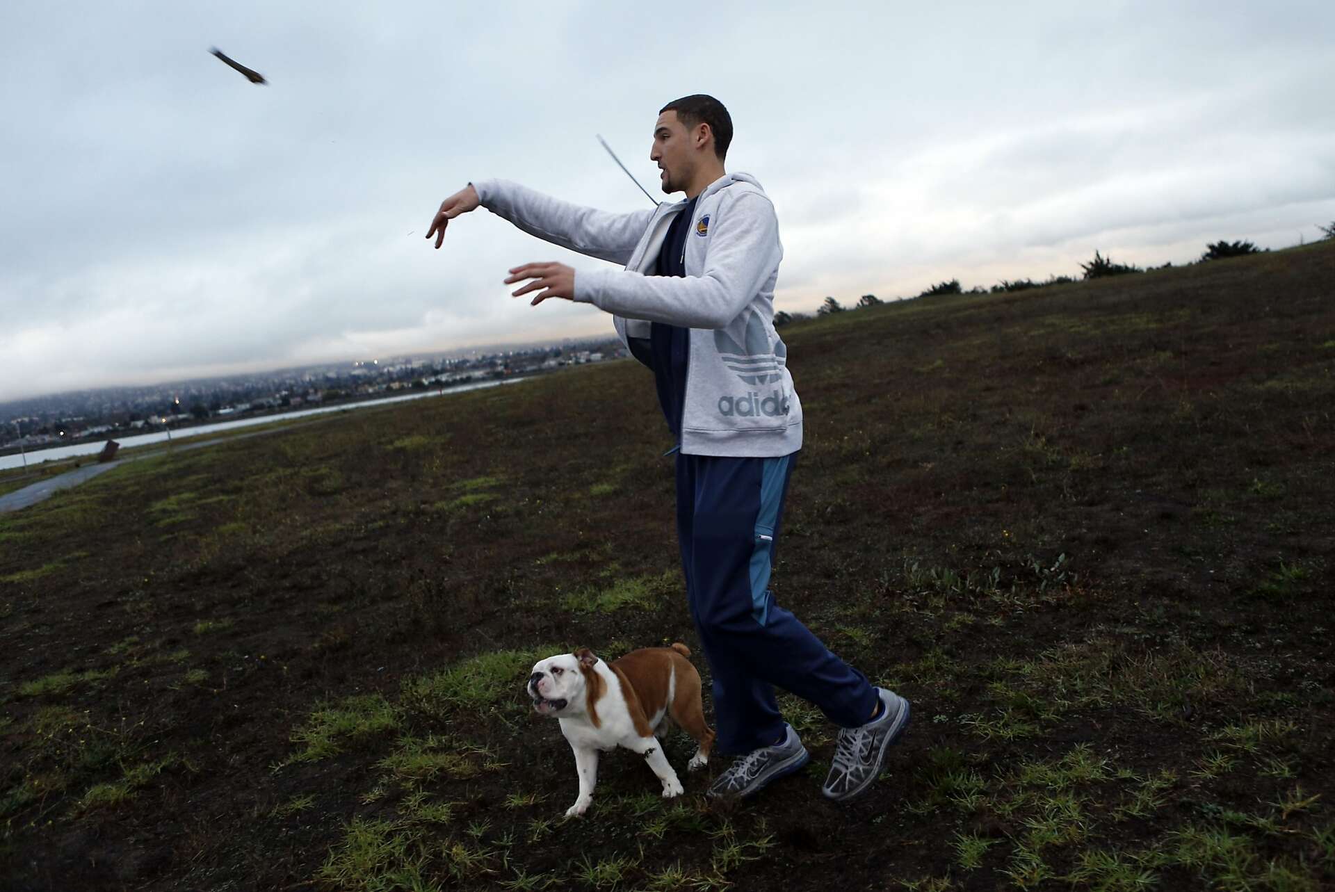 For Warriors’ Klay Thompson, time with dog is time well spent