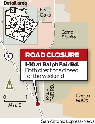 Major closure at I-10 and Ralph Fair Road this weekend