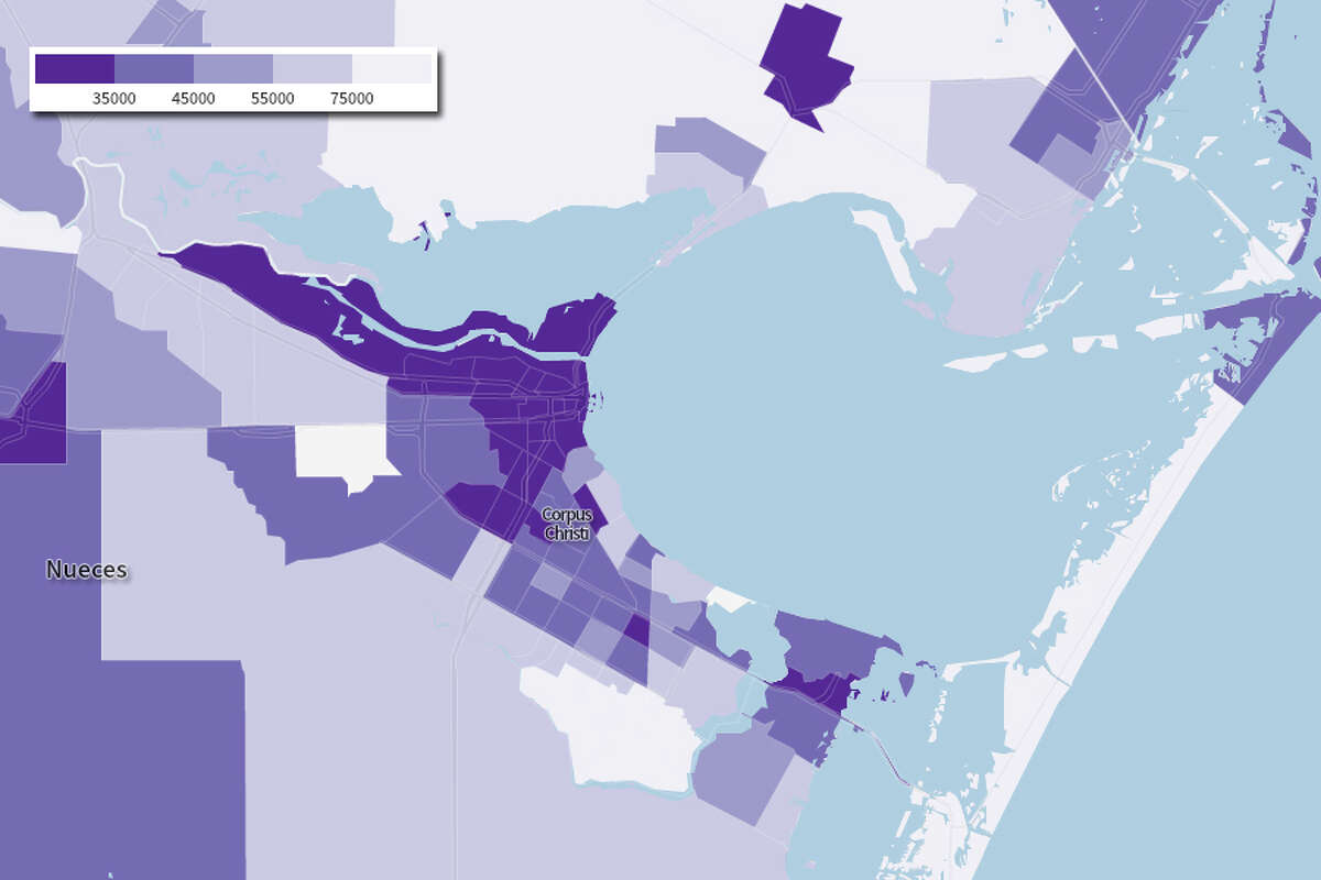 See how income has changed in Texas' biggest cities over the last 22 years
