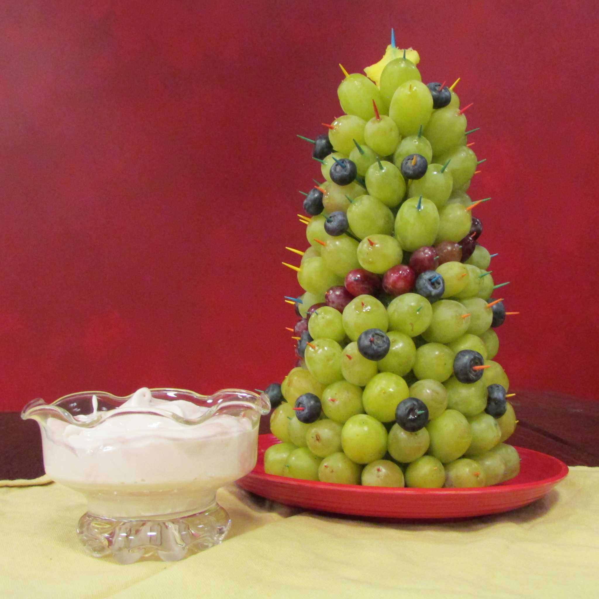 Fruit 'tree' adds color to the holidays
