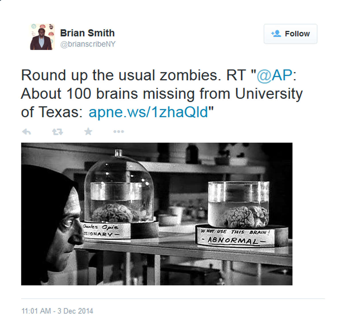 48 hilarious reactions on Twitter to missing brains at UT