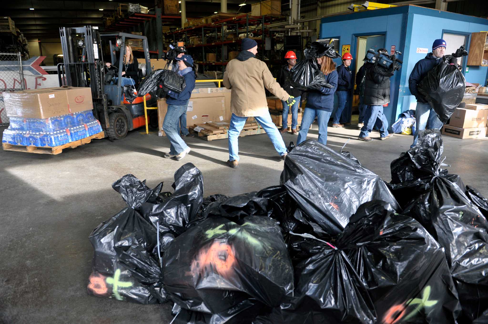 Volunteers fill Toys for Tots Train