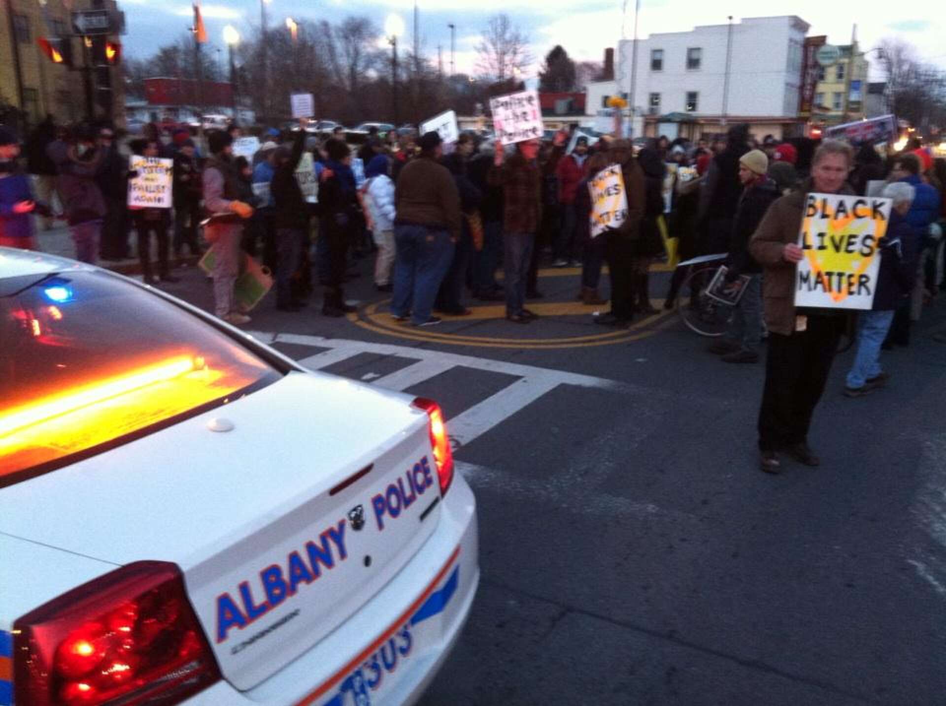 Protests in Albany put hurt on display