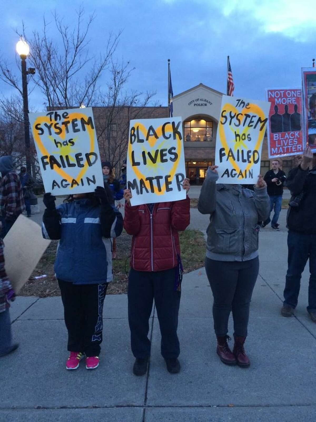 Protests in Albany put hurt on display