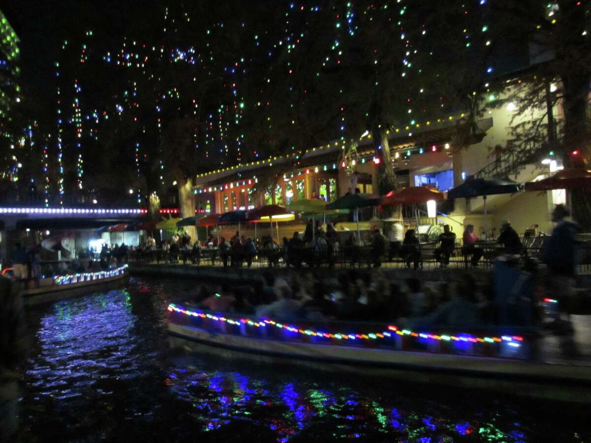 Behold, the San Antonio River Walk Christmas lights