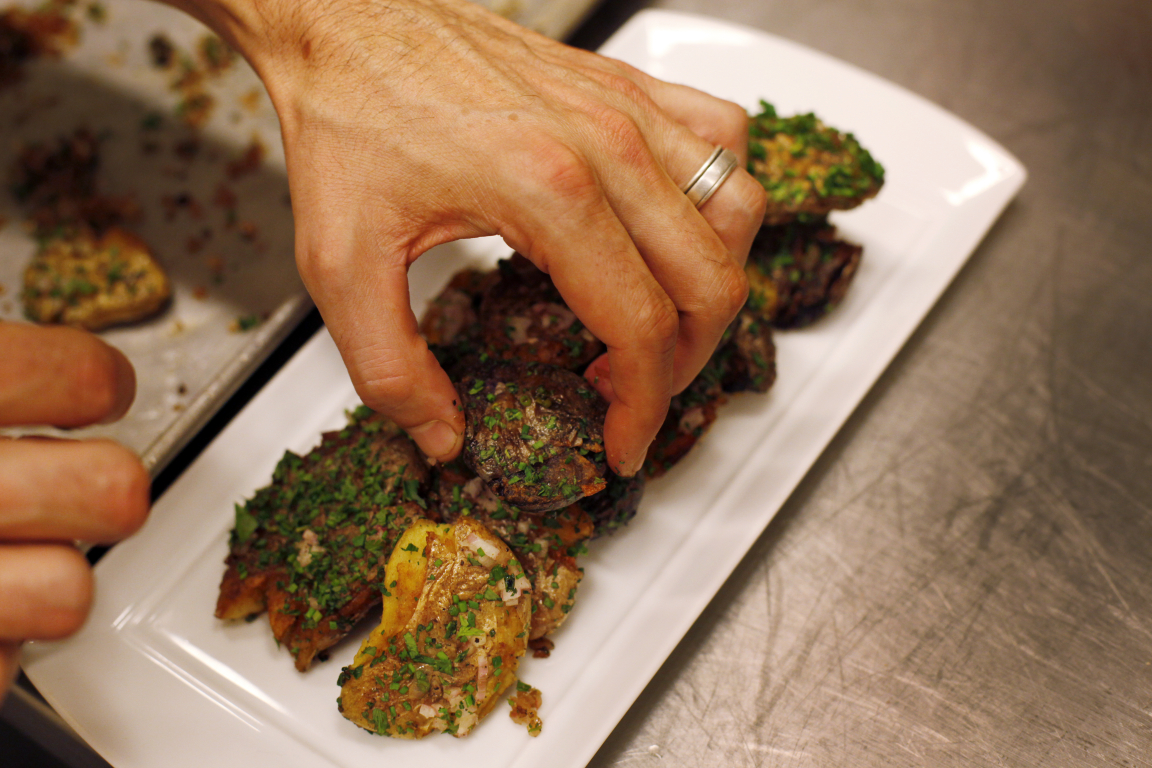 Smashed Potato Pancakes