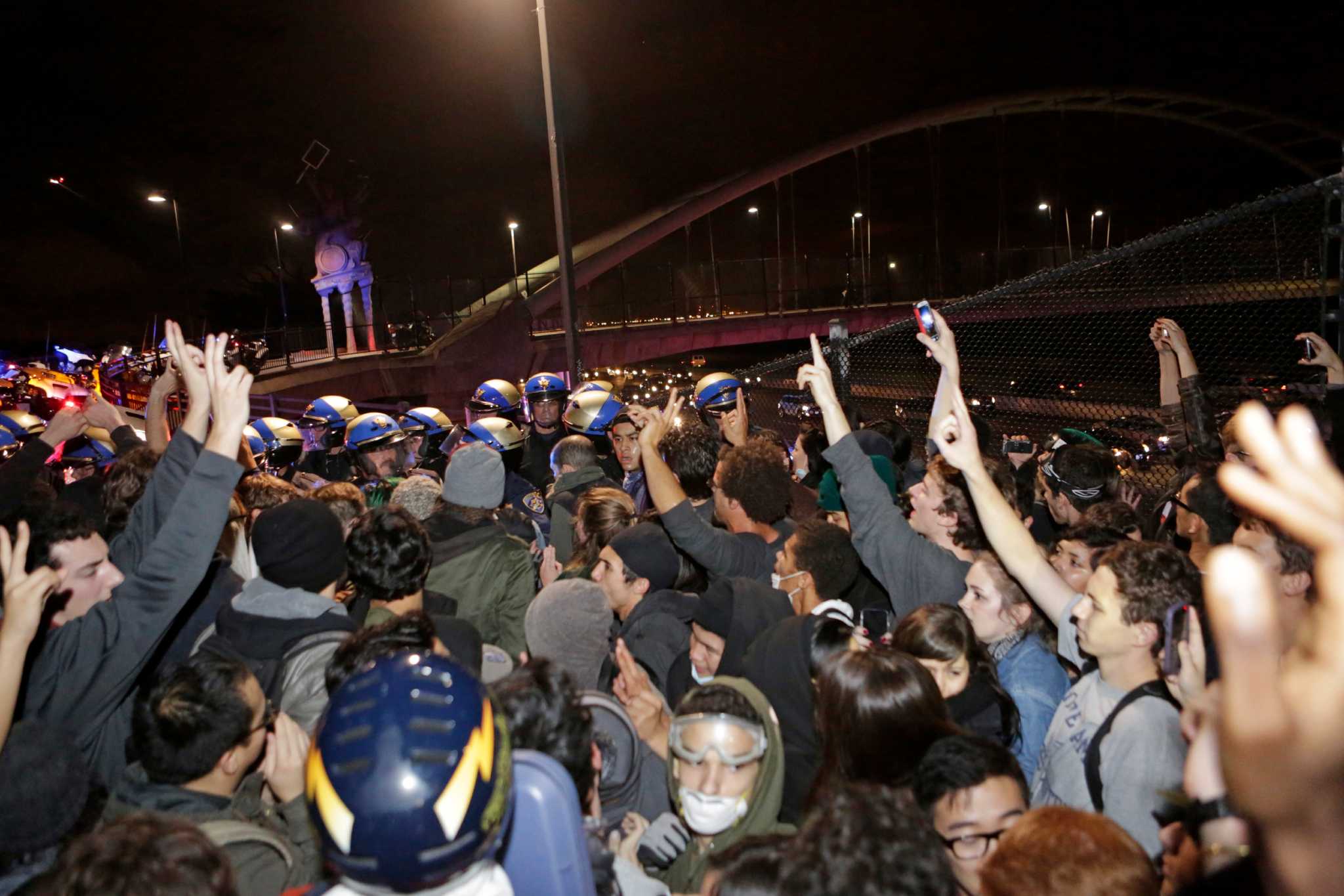 Looting, freeway closures put attention on protests, not message