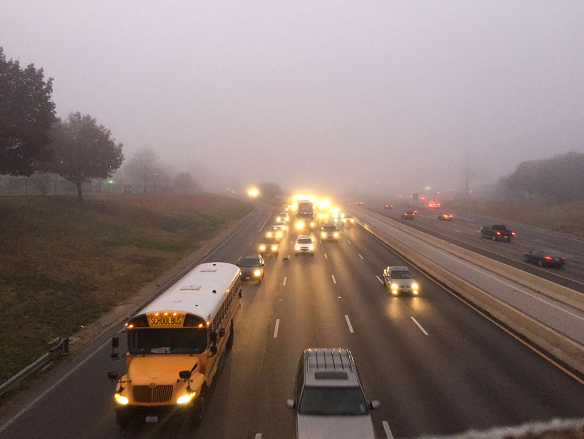 Crazy Dallas fog makes for spectacular photos