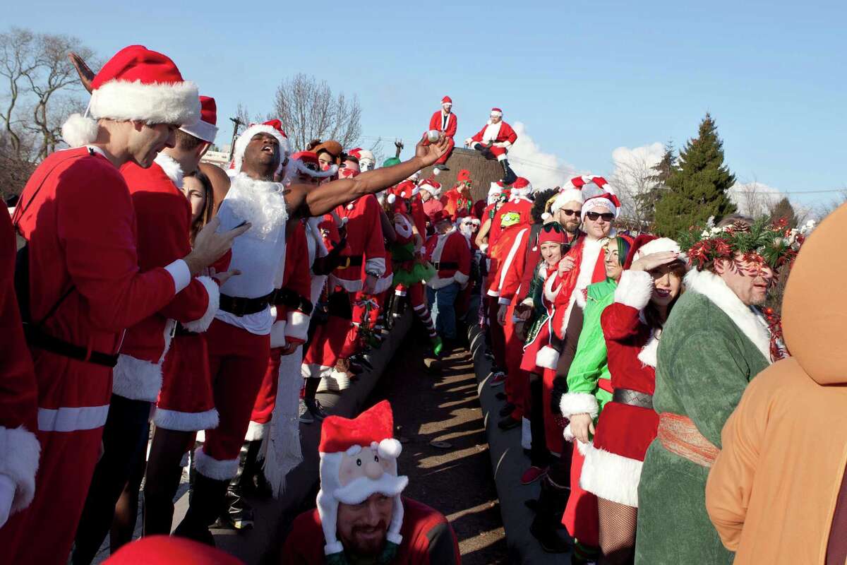 Santa gets rowdy during Santarchy 2014