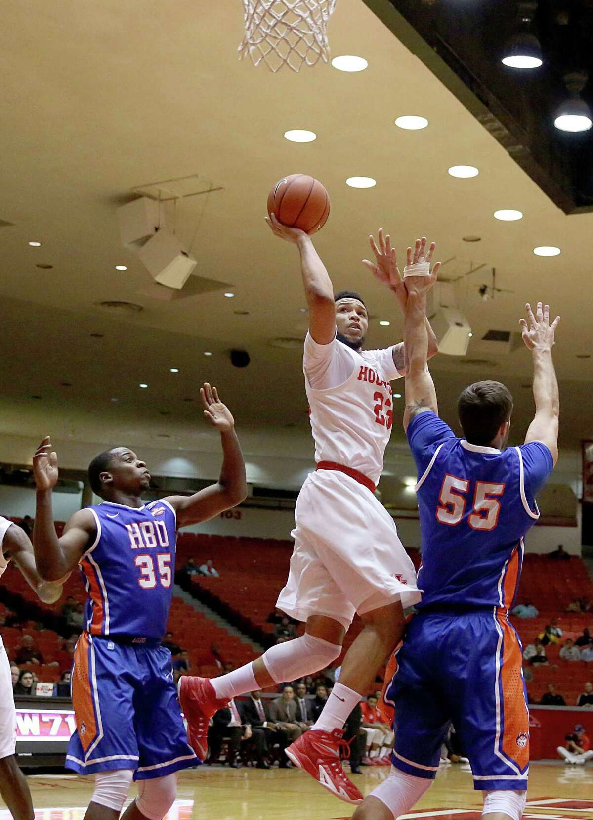 University of Houston uses second-half surge to get by HBU