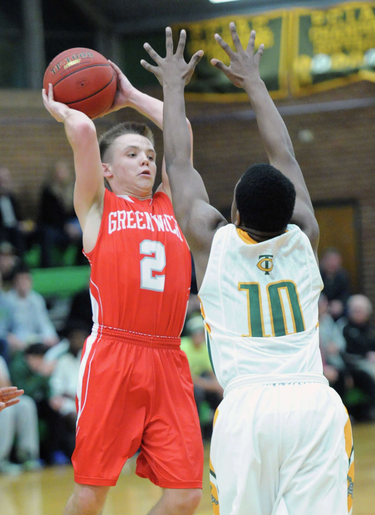 Trinity Catholic tops Greenwich behind big game from St. John