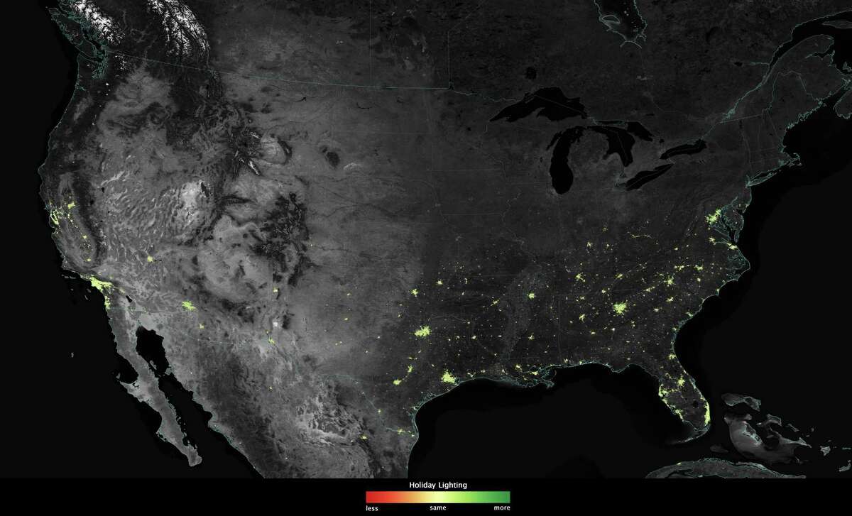 NASA: Christmas lights make cities glow brighter from space during holidays