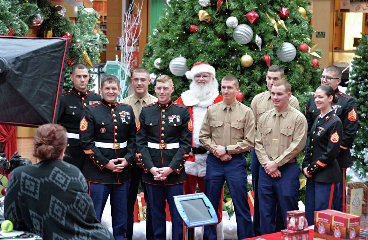 Photos: Marines pose with Santa