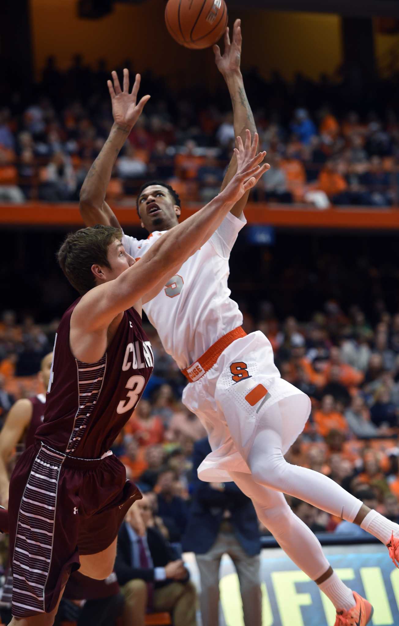Orange overwhelm overmatched Colgate