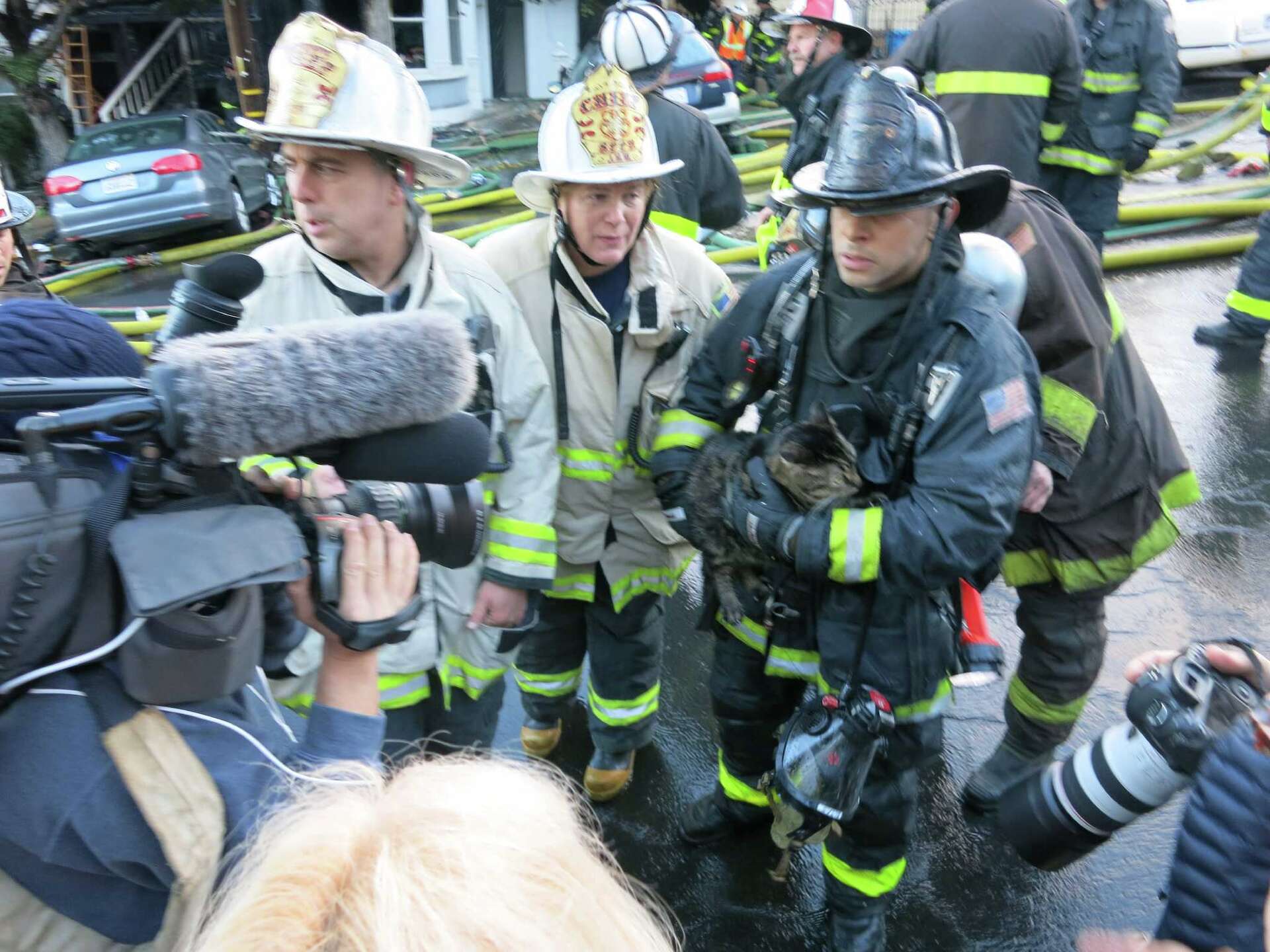 Two homes burned, no injuries, in SF’s Potrero Hill fire