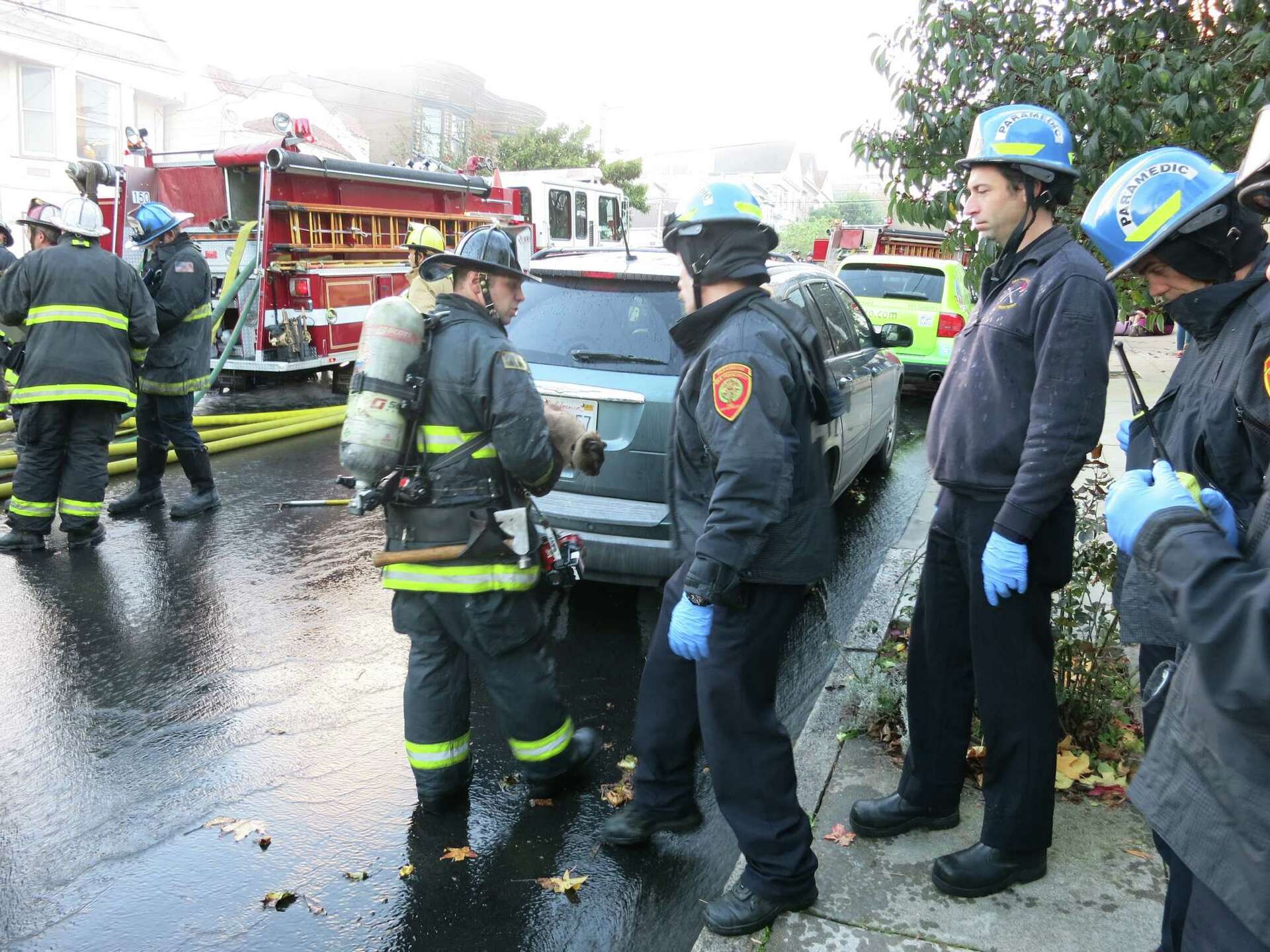 Two homes burned, no injuries, in SF’s Potrero Hill fire