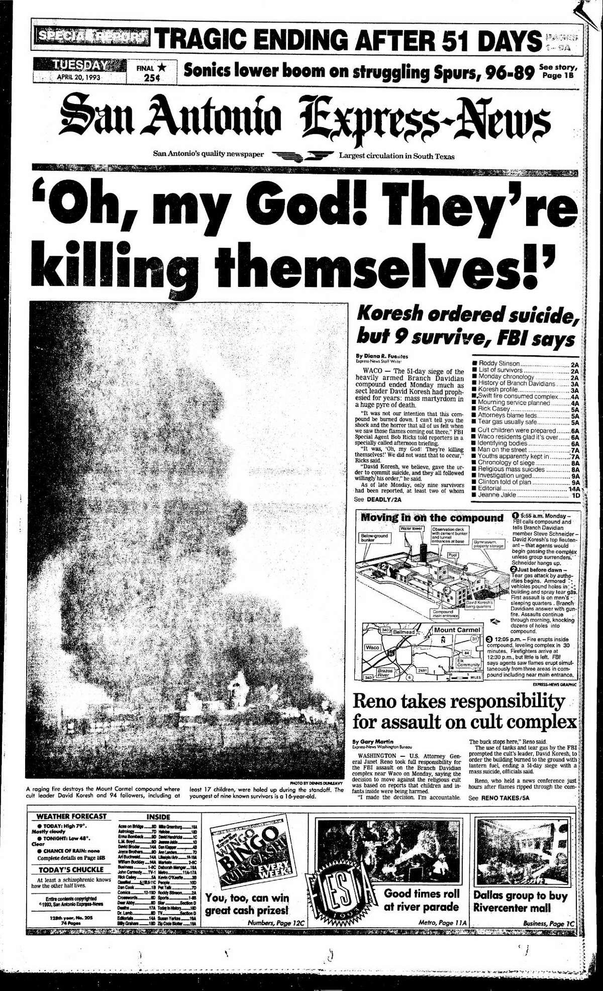 History shows that April has been a month for tragedy