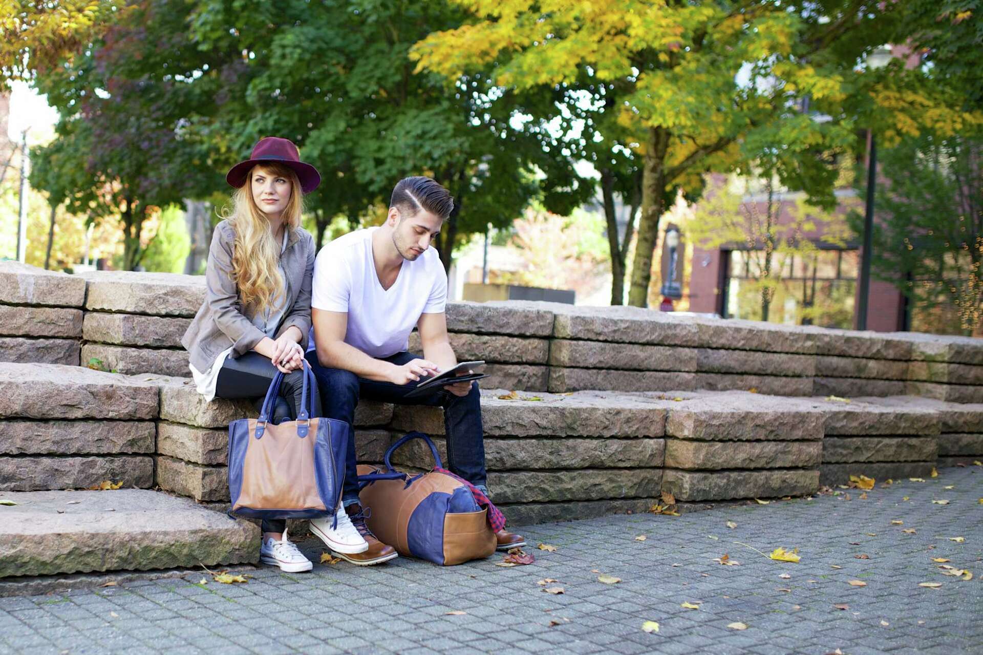New tote bags made of recycled Southwest Airlines seat leather